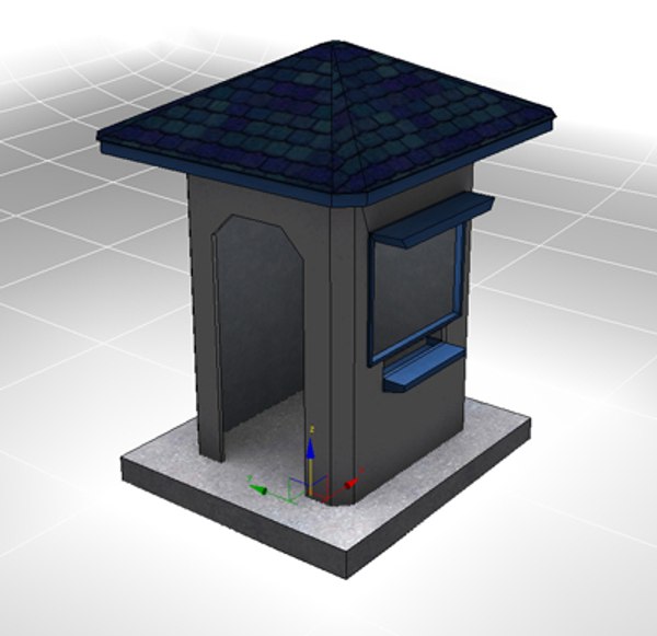 security guard house 3d model