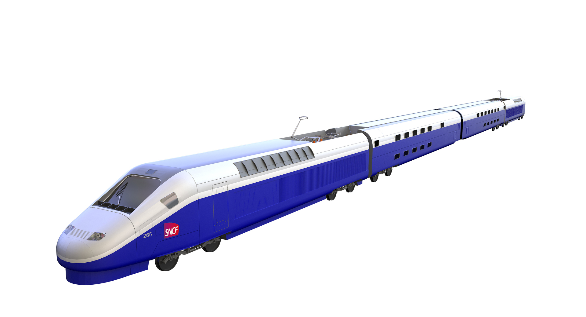 3D sncf tgv duplex model - TurboSquid 1222824