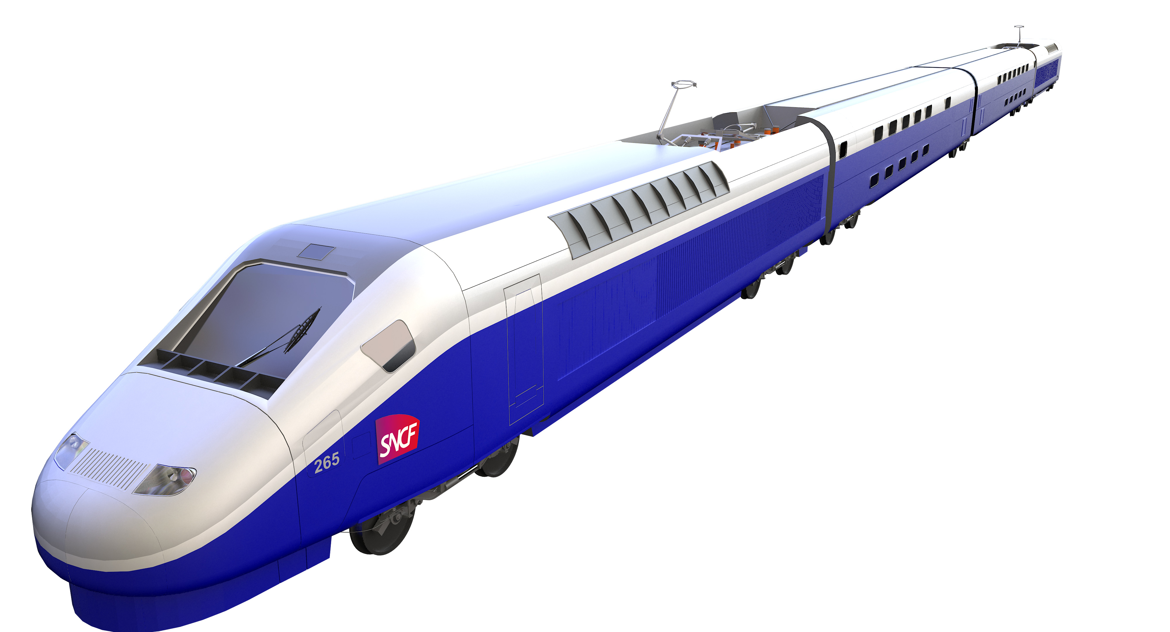 3D sncf tgv duplex model - TurboSquid 1222824