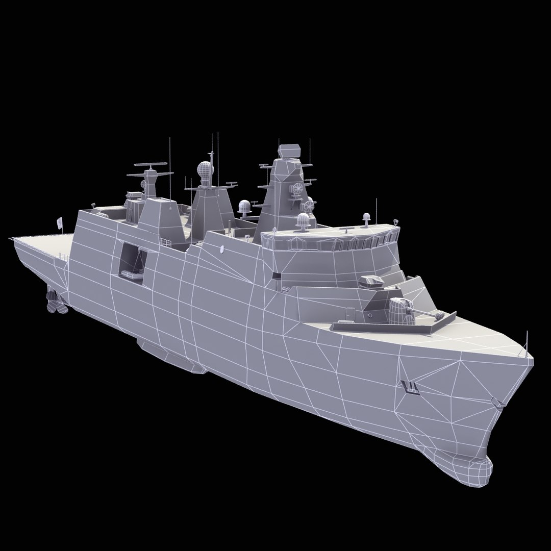3D command frigate absalon model - TurboSquid 1240612