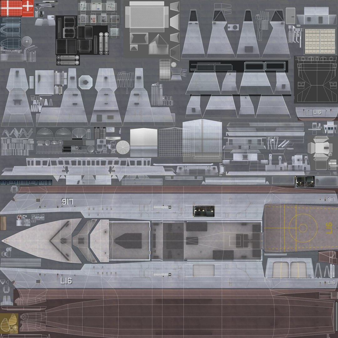 3D command frigate absalon model - TurboSquid 1240612