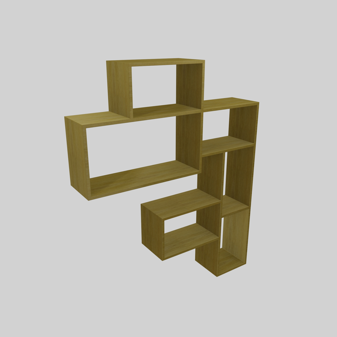 3D Designer Furniture Wall Shelf - TurboSquid 1393307