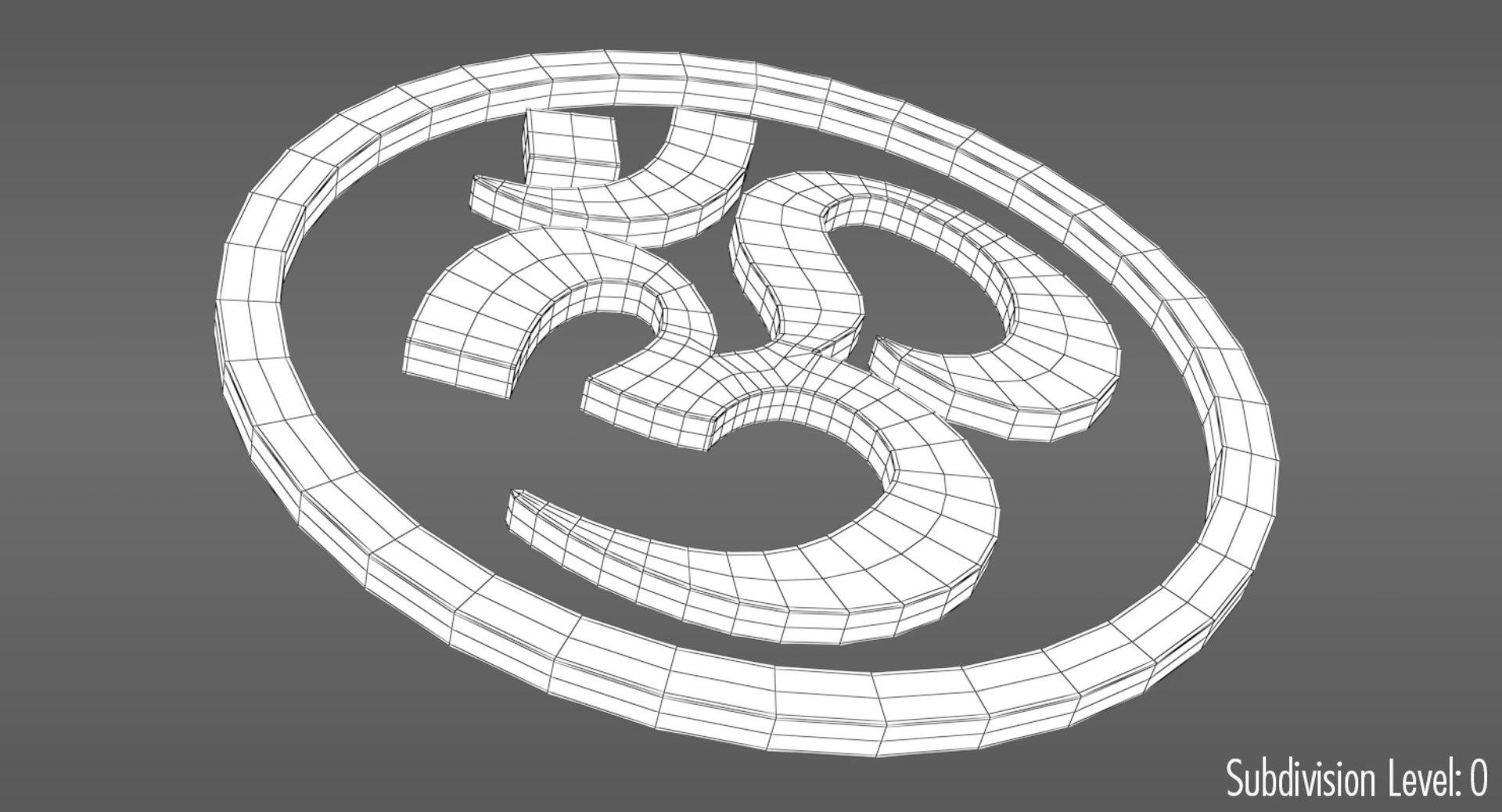 Om Symbol 3d Model
