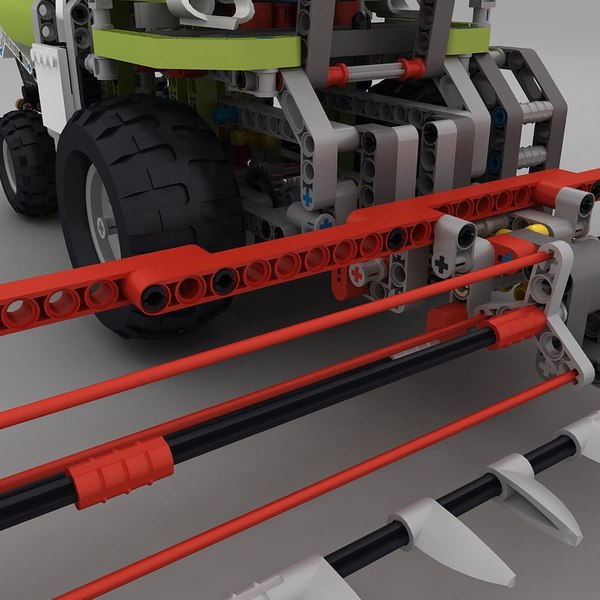3d model lego technic combine harvester