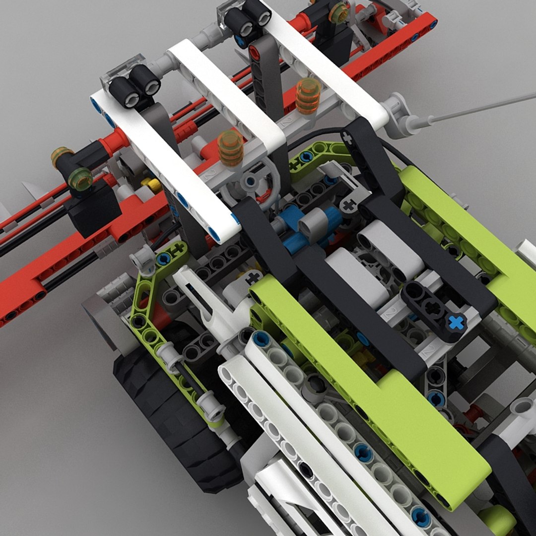 3d Model Lego Technic Combine Harvester
