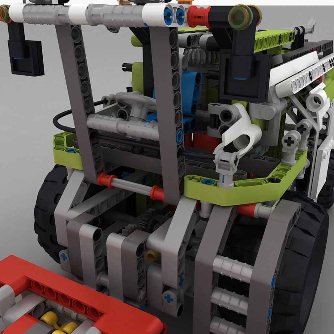 3d Model Lego Technic Combine Harvester