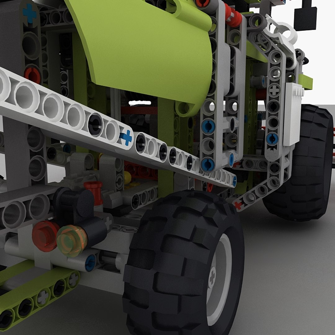 3d Model Lego Technic Combine Harvester