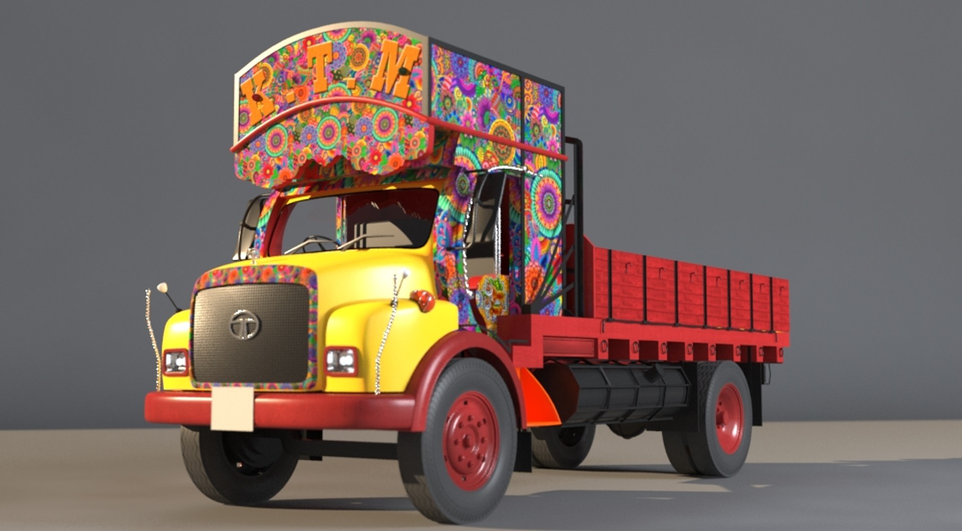 Kerala Lorry 3D Model - TurboSquid 1496574