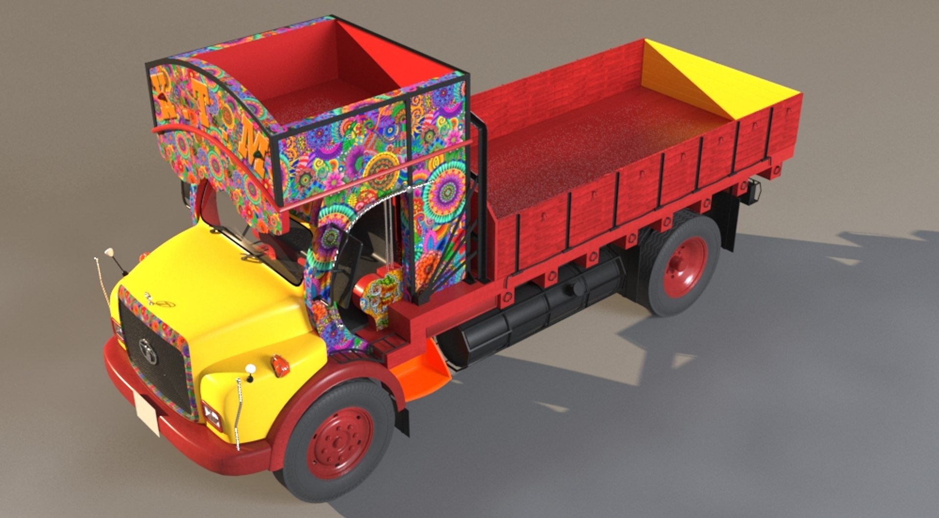Kerala Lorry 3D Model - TurboSquid 1496574