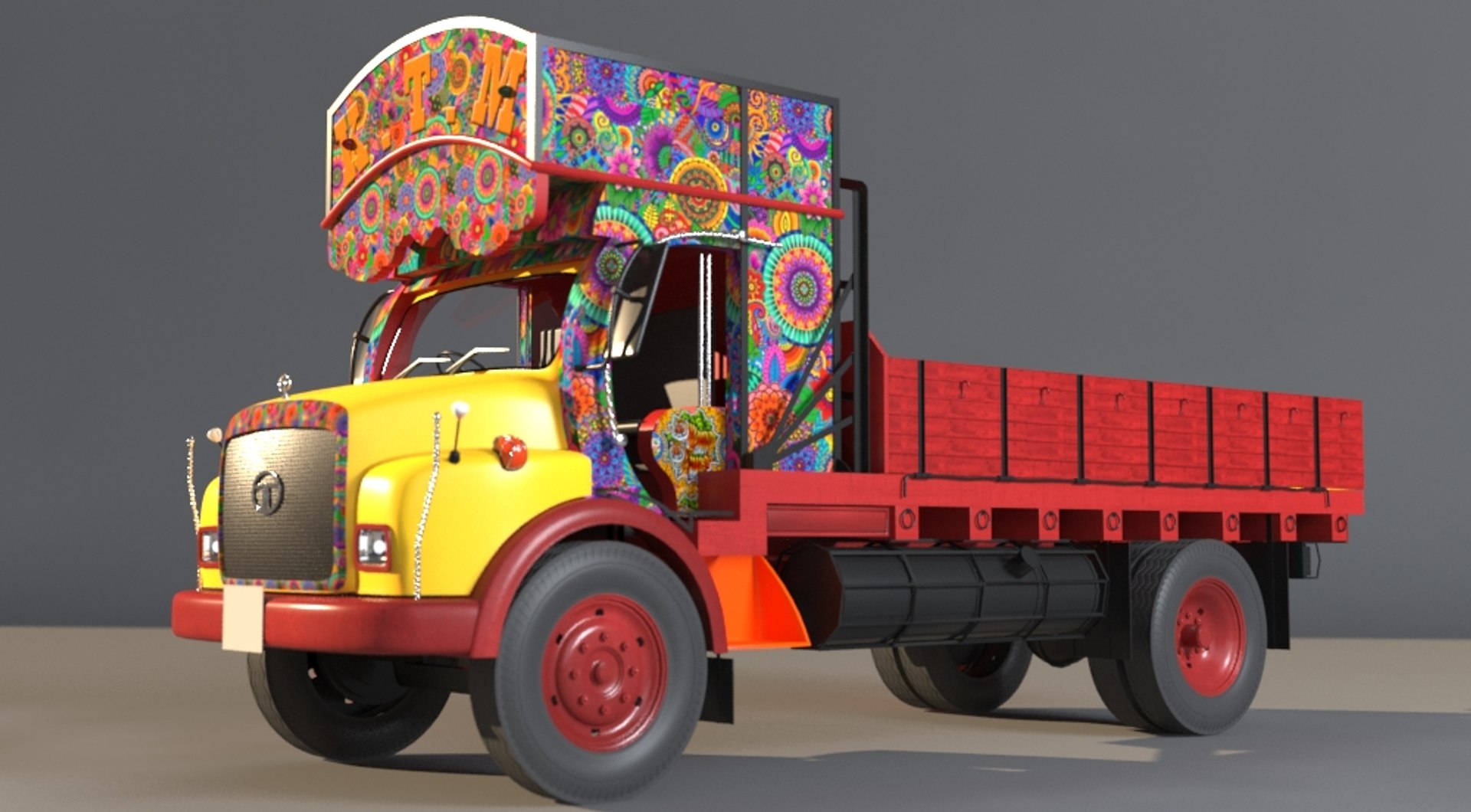 Kerala Lorry 3D Model - TurboSquid 1496574