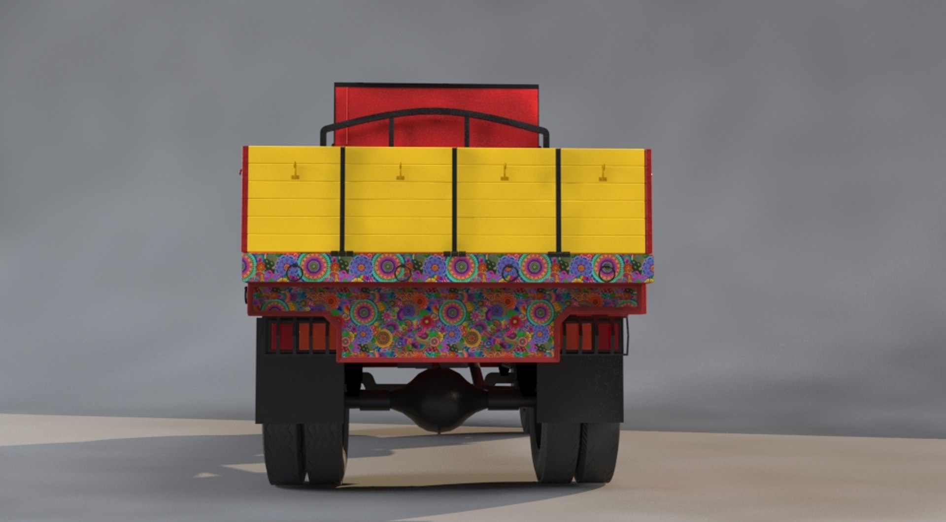 Kerala Lorry 3D Model - TurboSquid 1496574