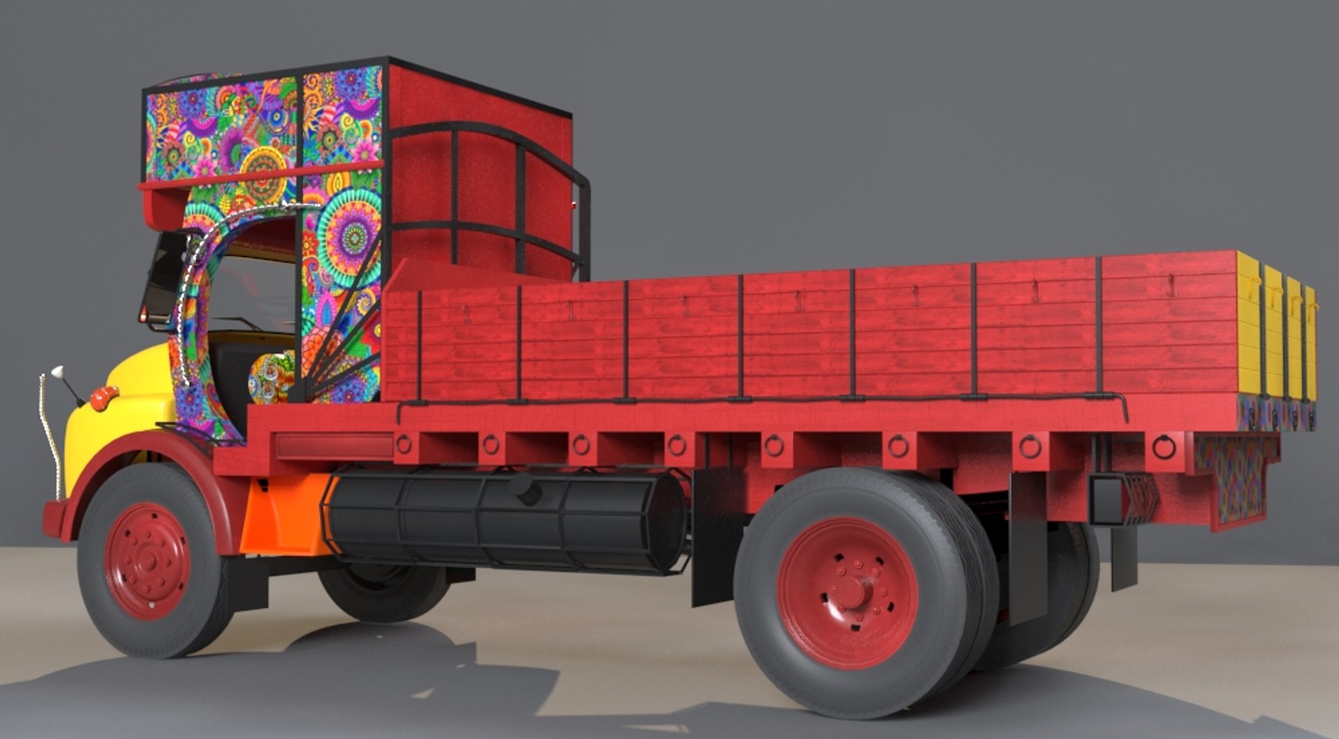 Kerala Lorry 3D Model - TurboSquid 1496574