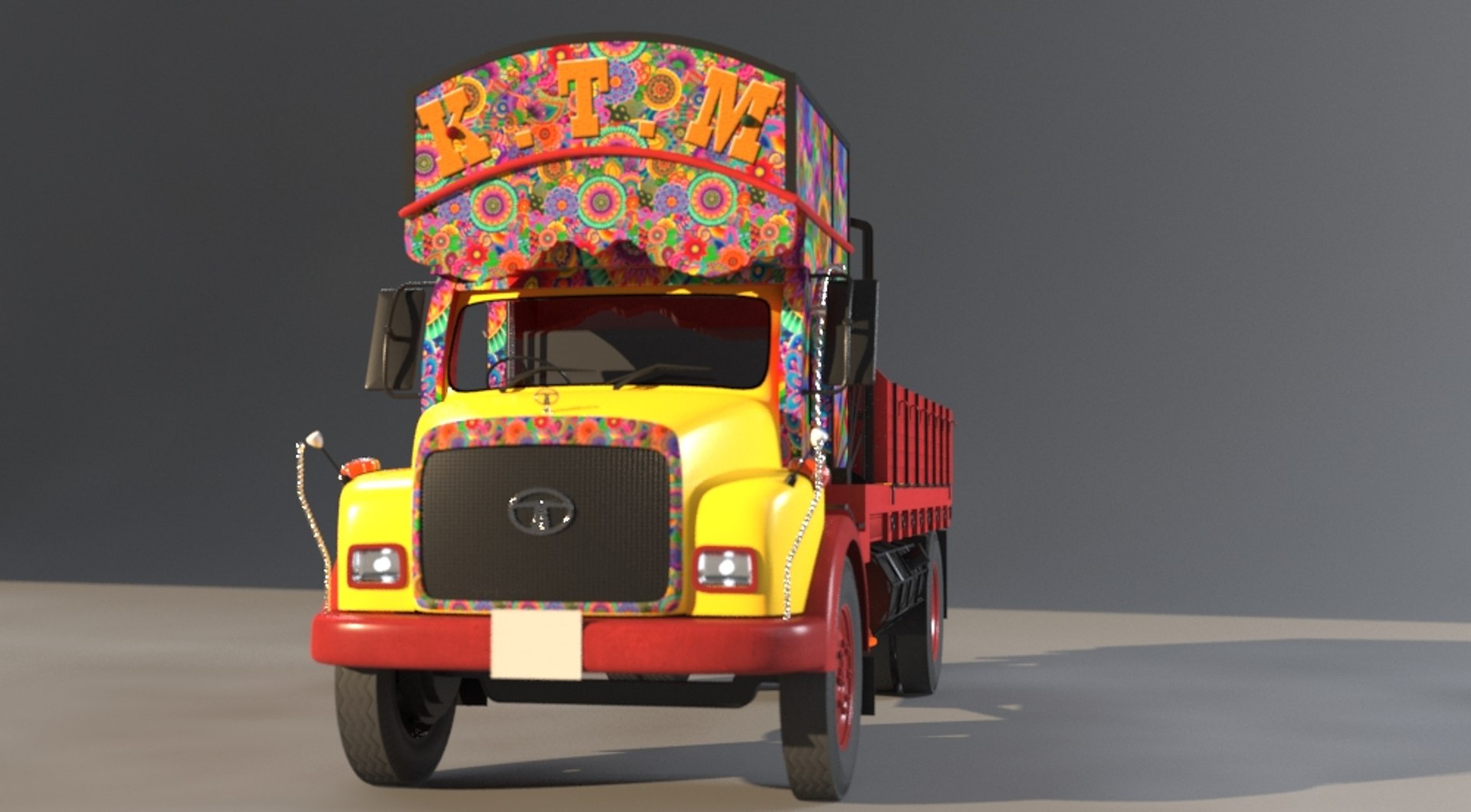 Kerala Lorry 3D Model - TurboSquid 1496574