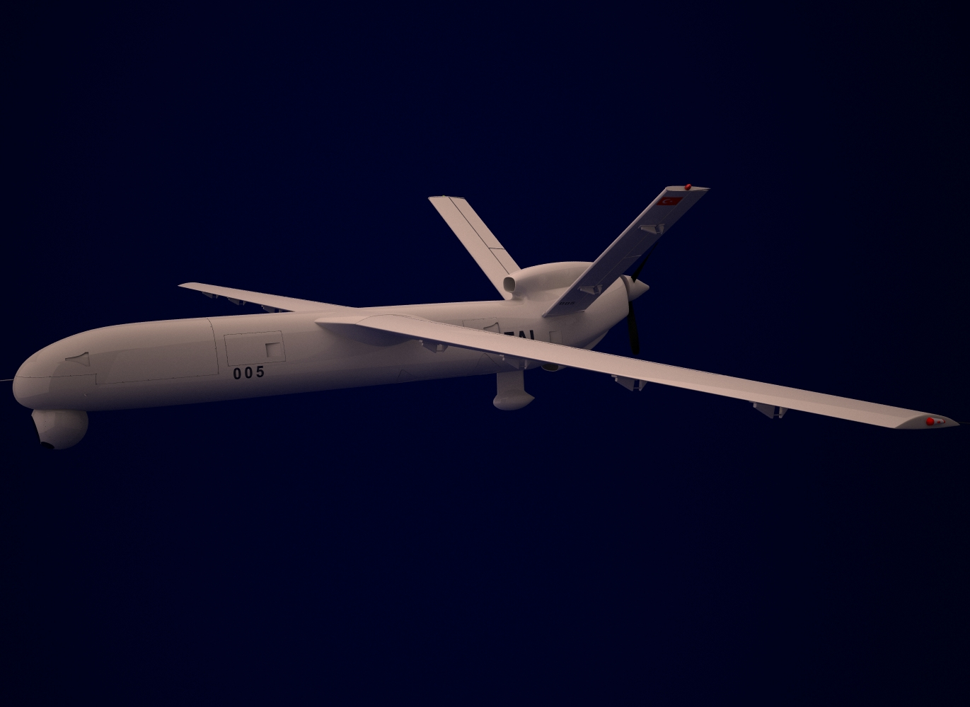 3d model unmanned vehicle uav anka