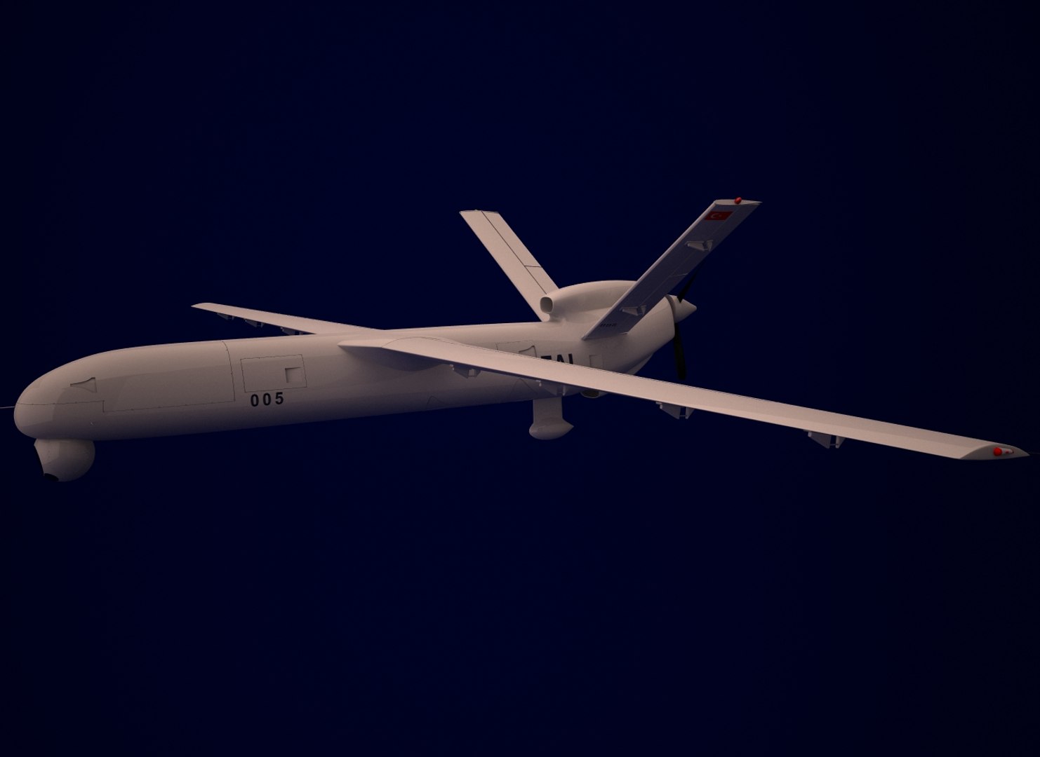 3d Model Unmanned Vehicle Uav Anka