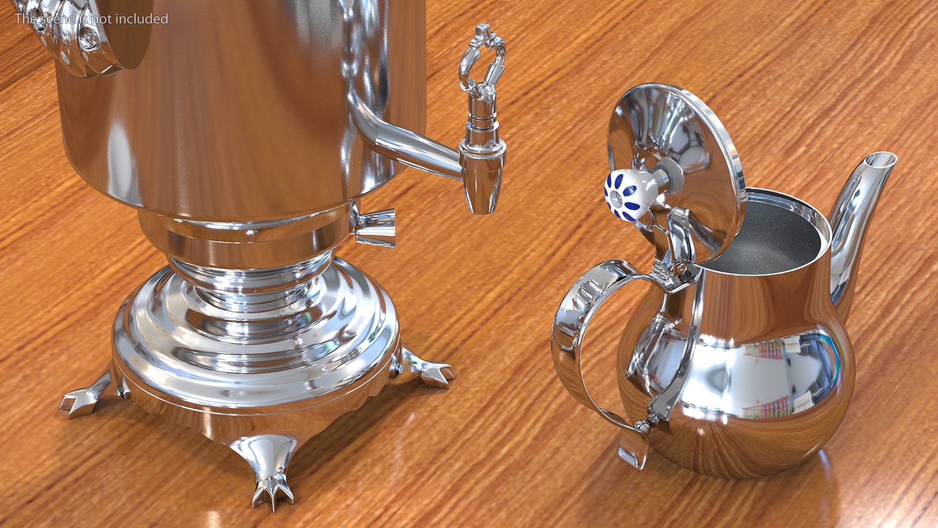 Modern Russian Samovar Set 3D Model - TurboSquid 1665096