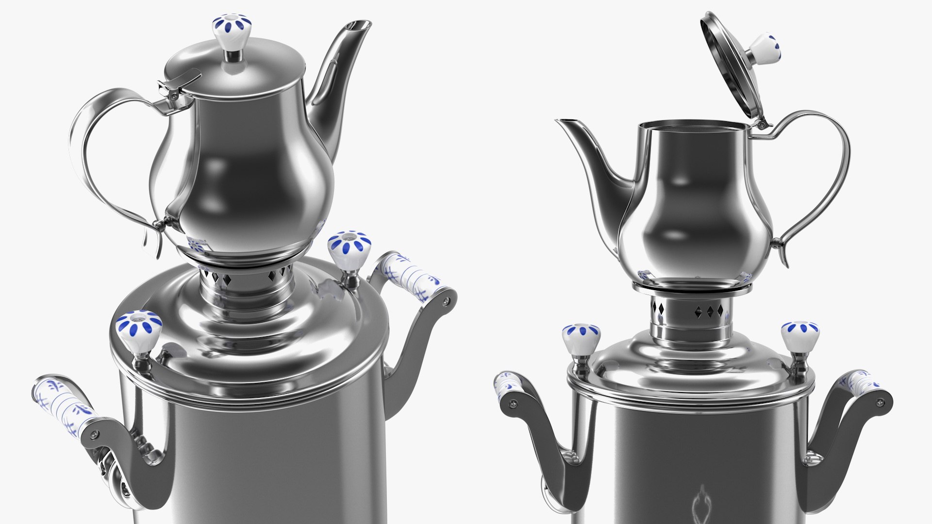 Modern Russian Samovar Set 3D Model - TurboSquid 1665096