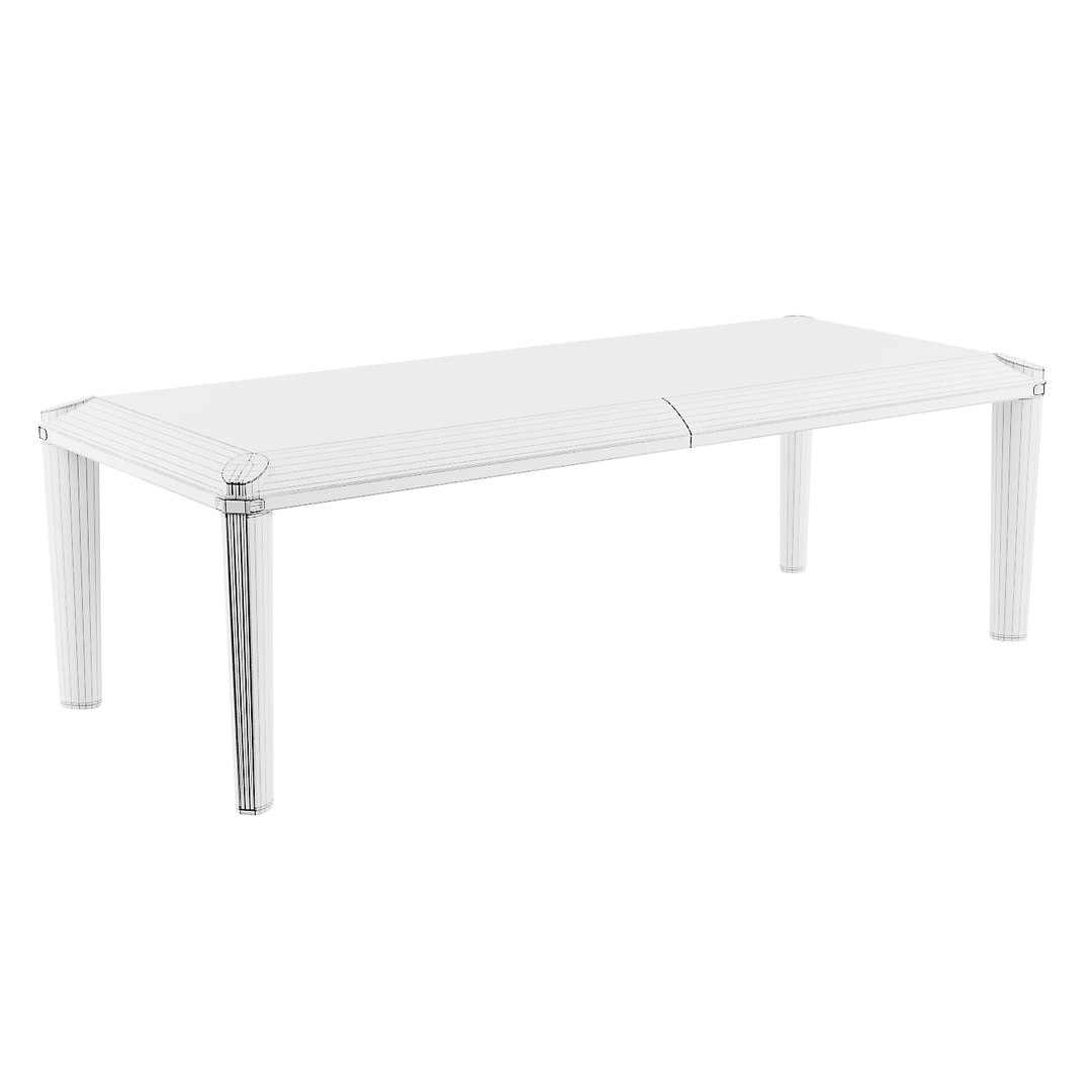 3D model eclipse table rectangular - TurboSquid 1413615