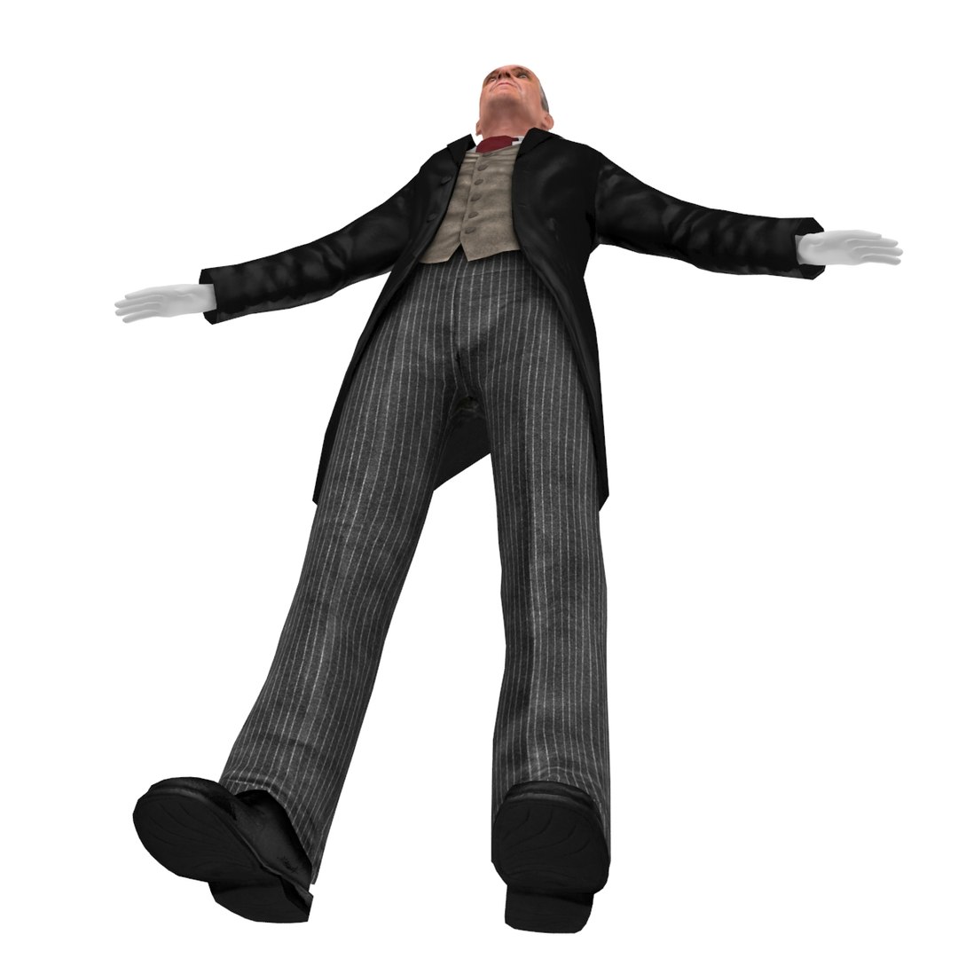3D model butler rigged - TurboSquid 1289583
