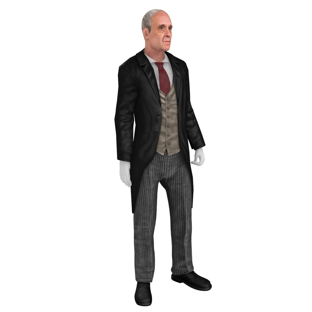 3D model butler rigged - TurboSquid 1289583