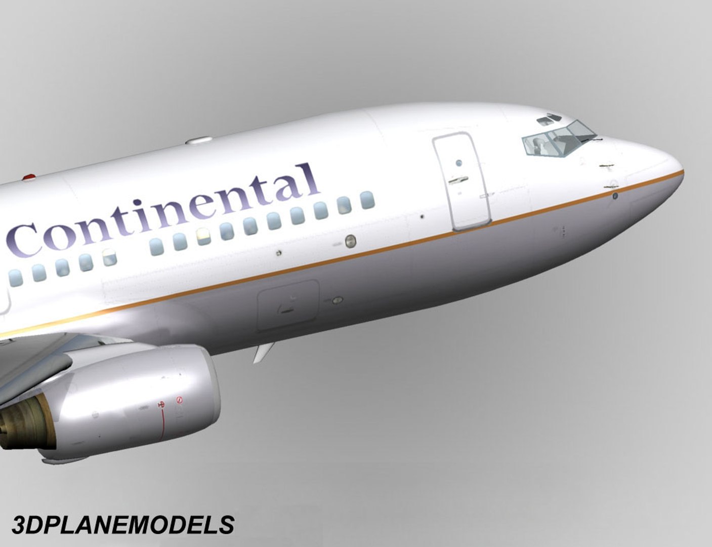 3ds B737-700 Continental Airlines 737