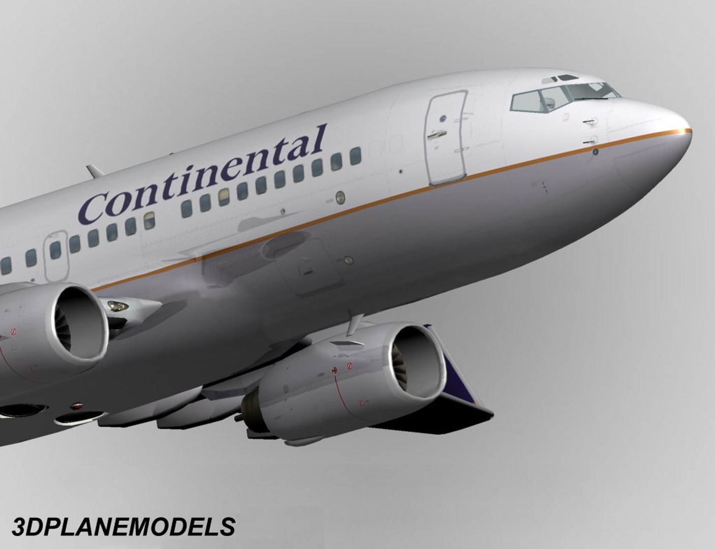 3ds B737-700 Continental Airlines 737