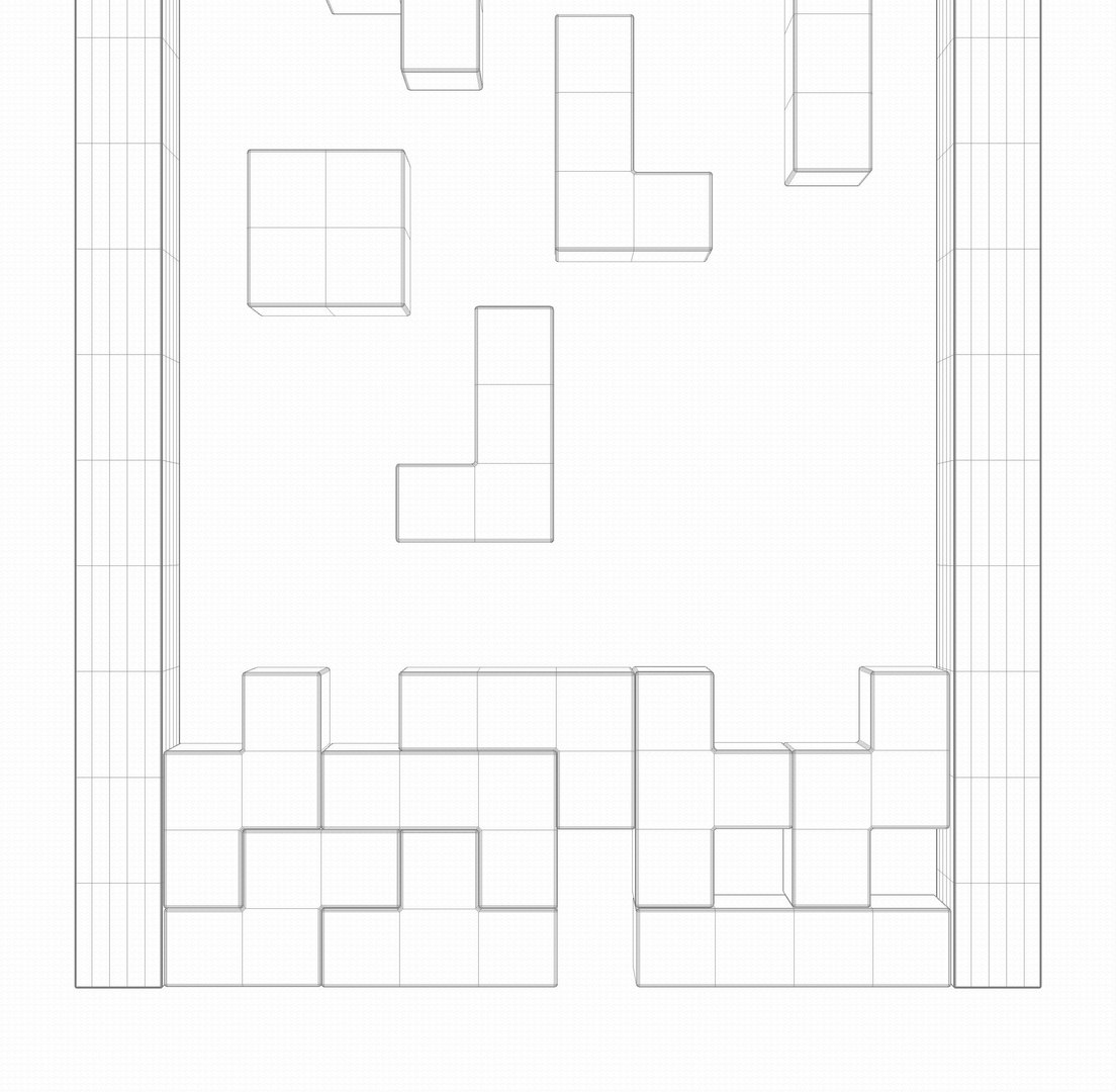 3D Retro Tetris Concept Screen Model - TurboSquid 2187241
