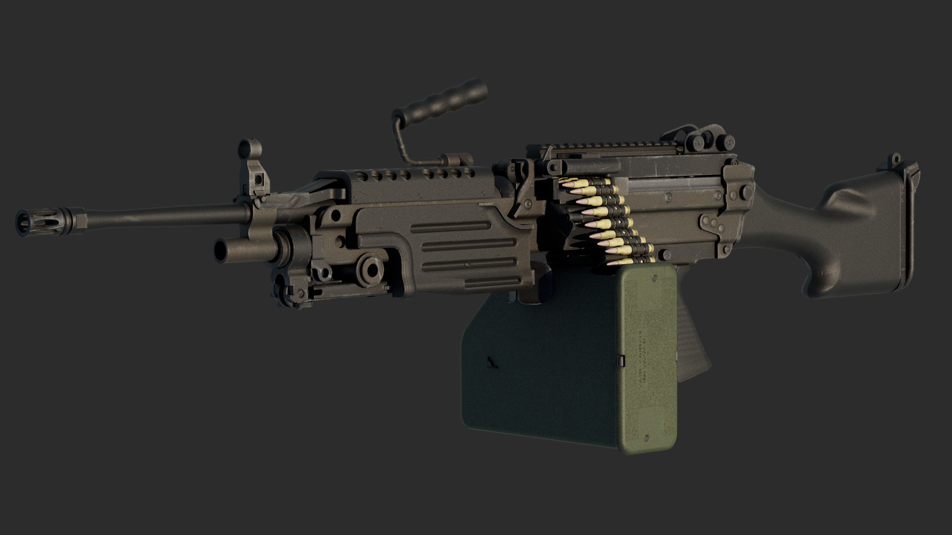 3D model M249 Machine - TurboSquid 2100668