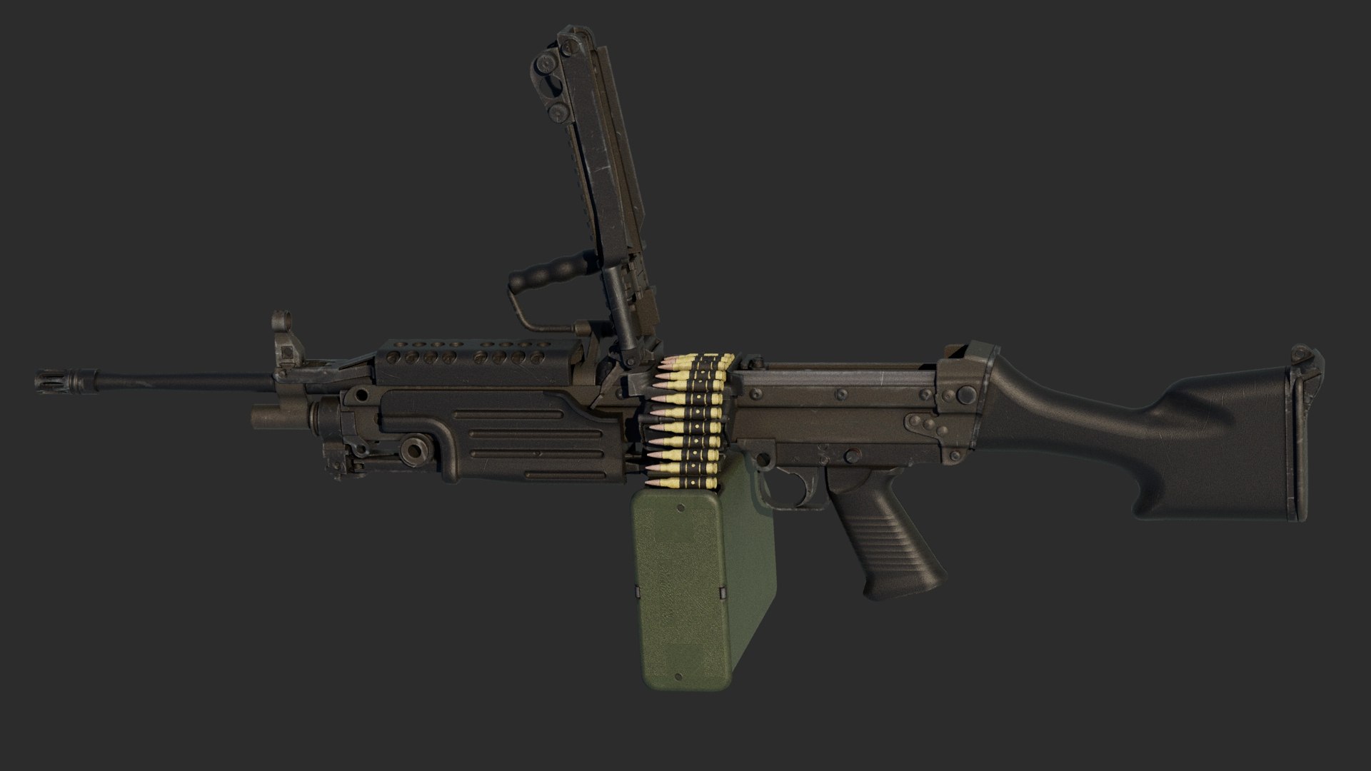 3D model M249 Machine - TurboSquid 2100668