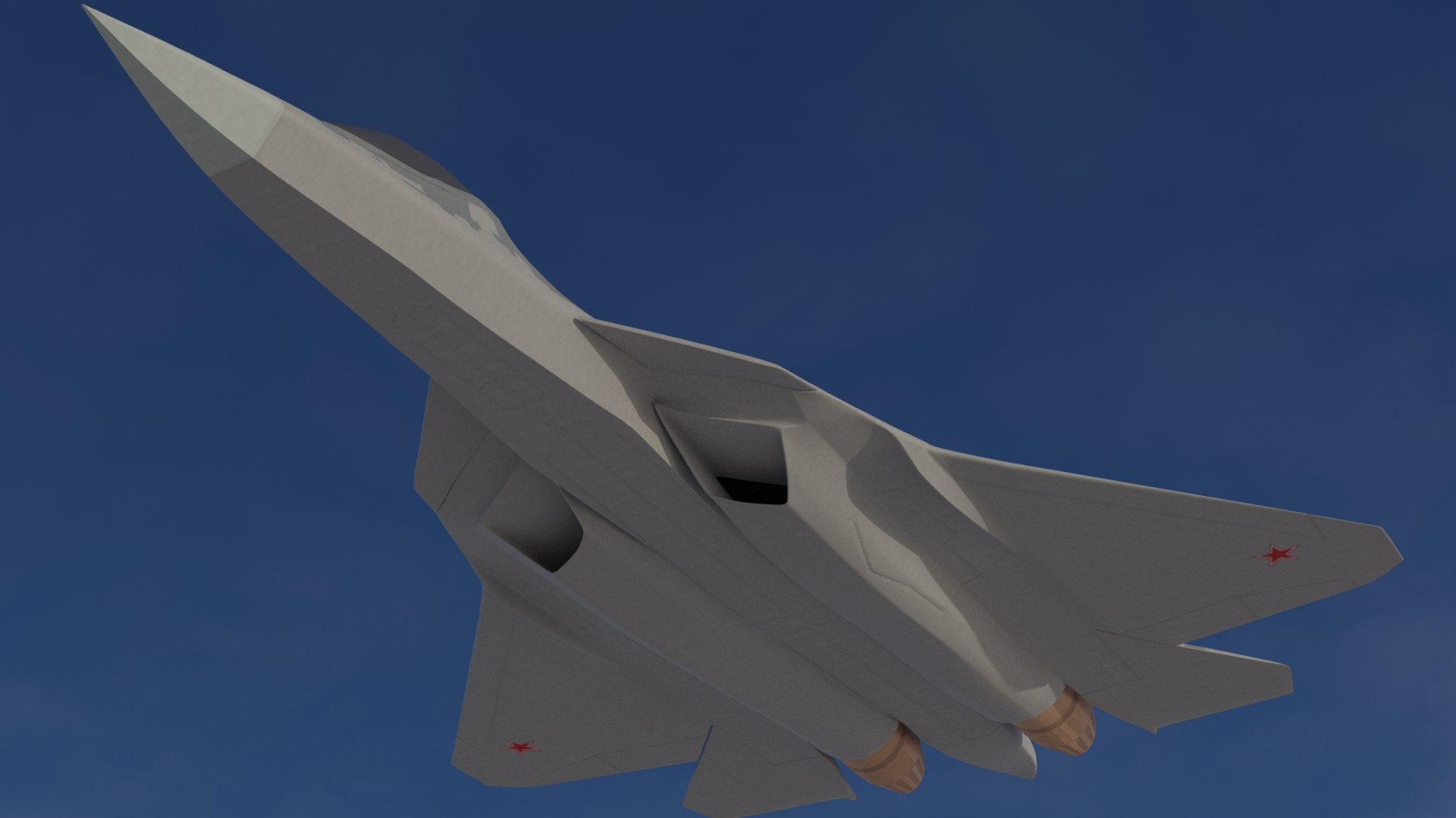 SU57 5TH GEN FIGHTER JET 3D Model LOW POLY 3D Model - TurboSquid 1992034