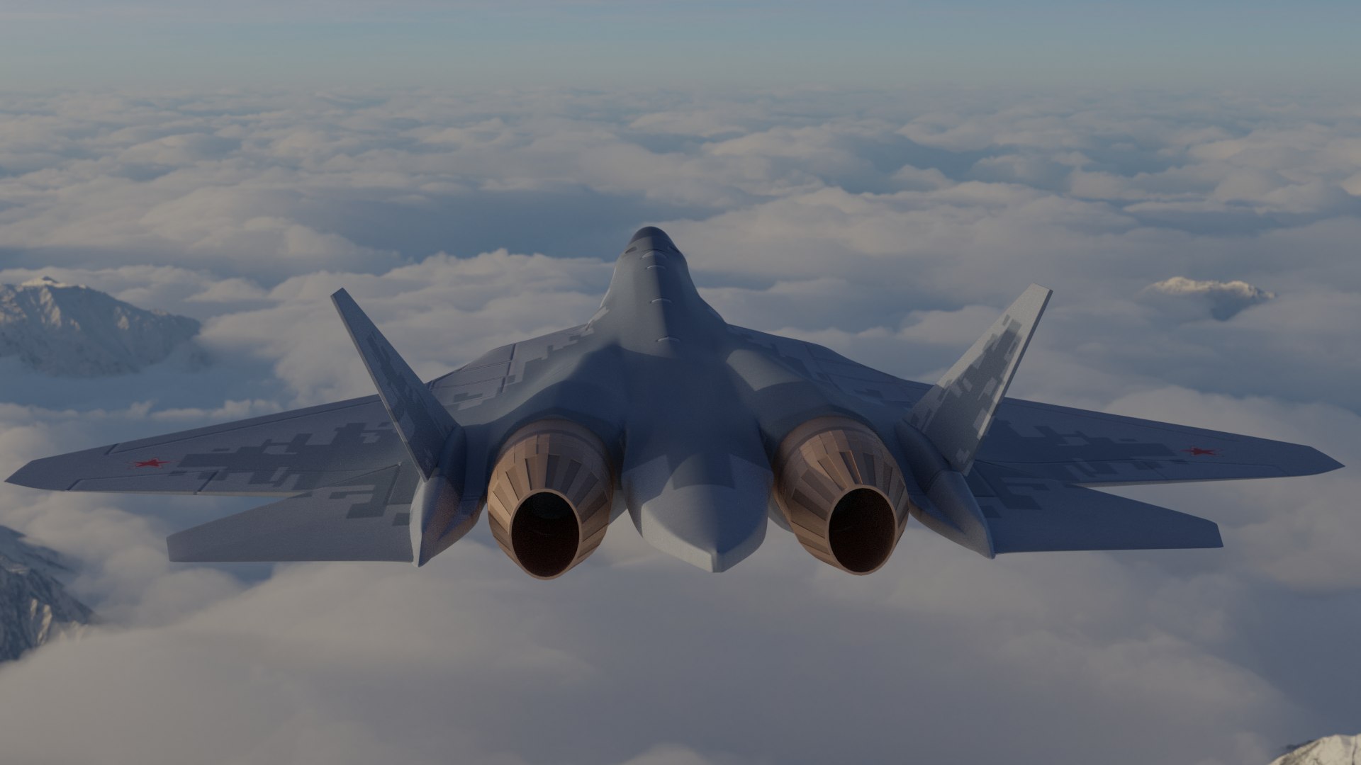 SU57 5TH GEN FIGHTER JET 3D Model LOW POLY 3D Model - TurboSquid 1992034