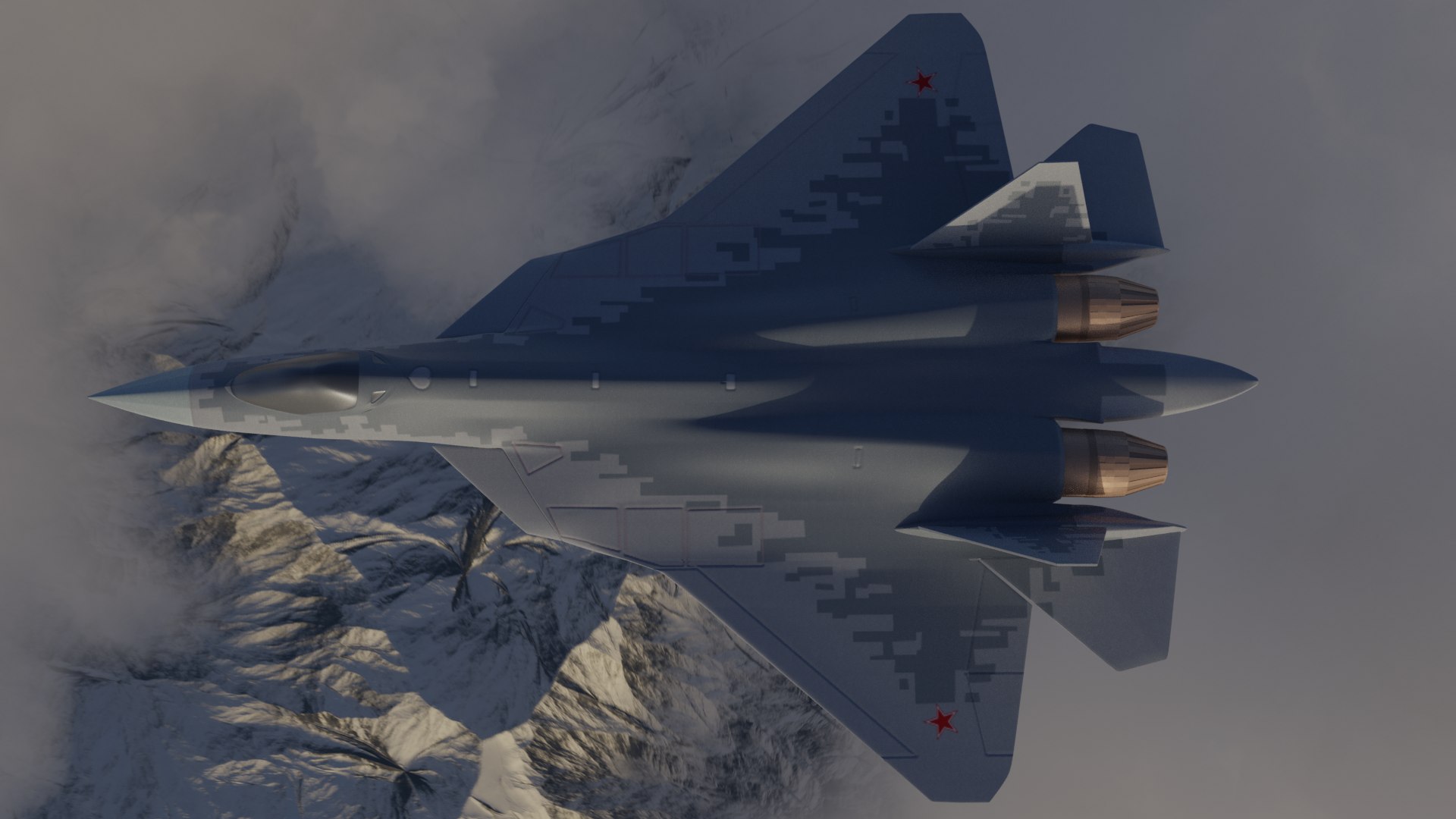 SU57 5TH GEN FIGHTER JET 3D Model LOW POLY 3D Model - TurboSquid 1992034