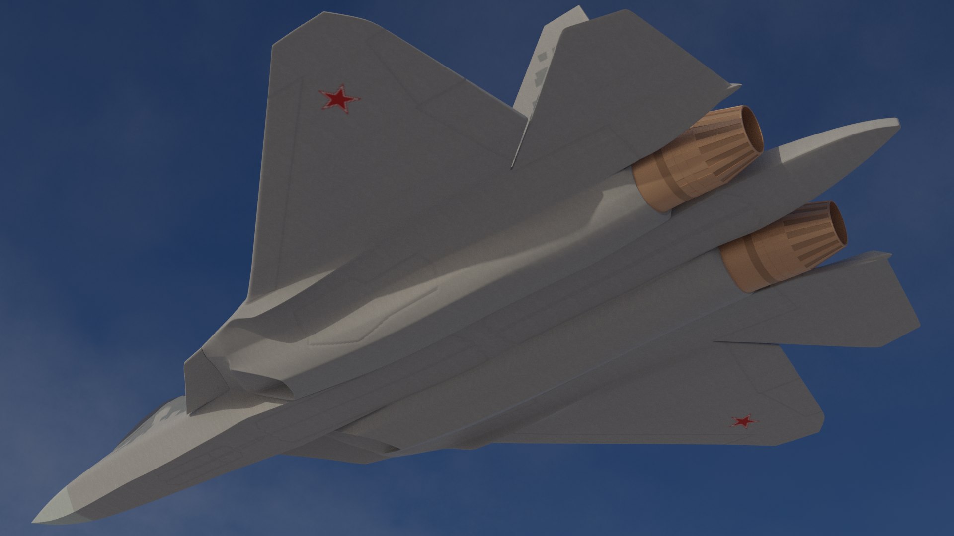 SU57 5TH GEN FIGHTER JET 3D Model LOW POLY 3D Model - TurboSquid 1992034