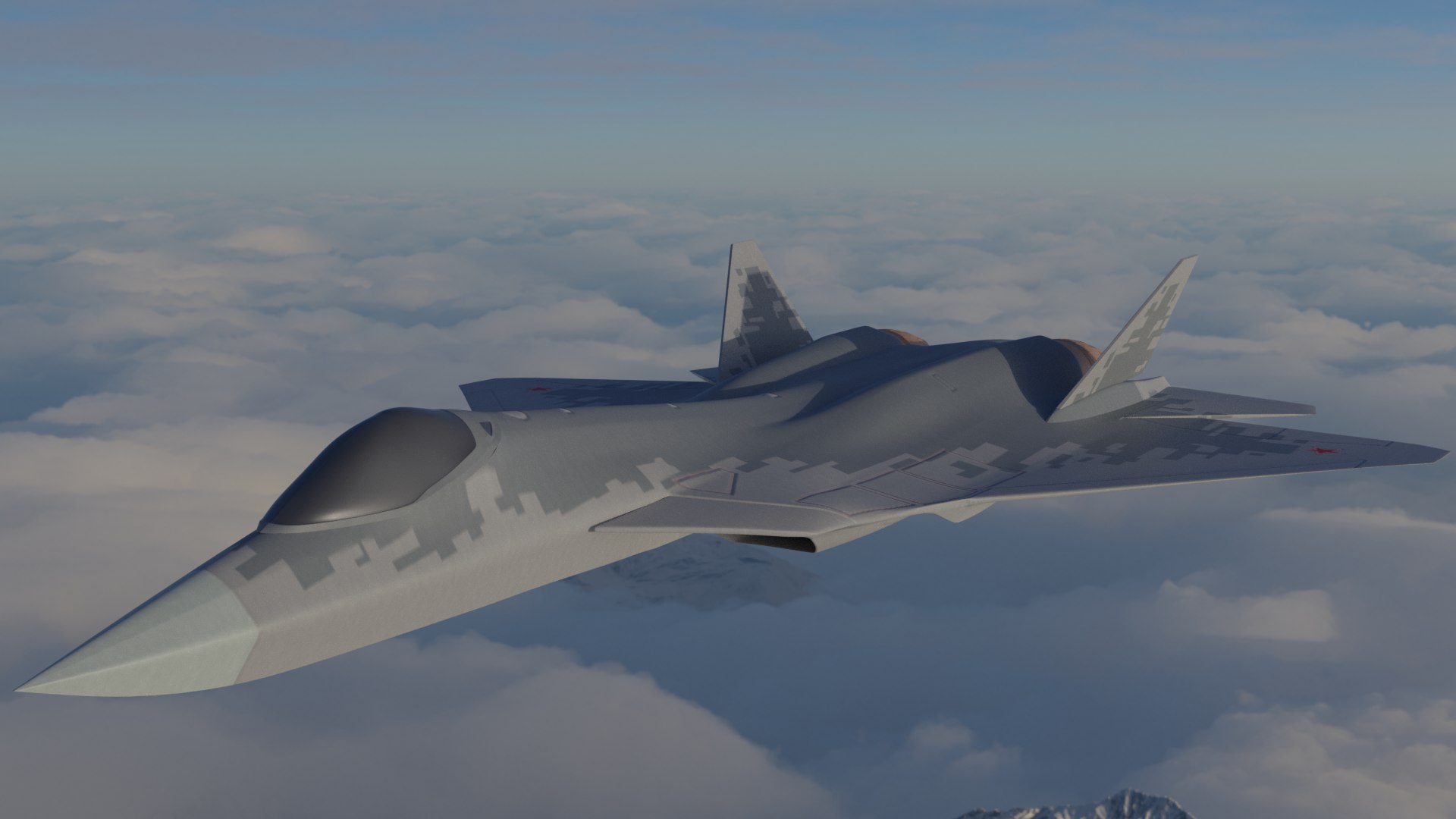 SU57 5TH GEN FIGHTER JET 3D Model LOW POLY 3D Model - TurboSquid 1992034