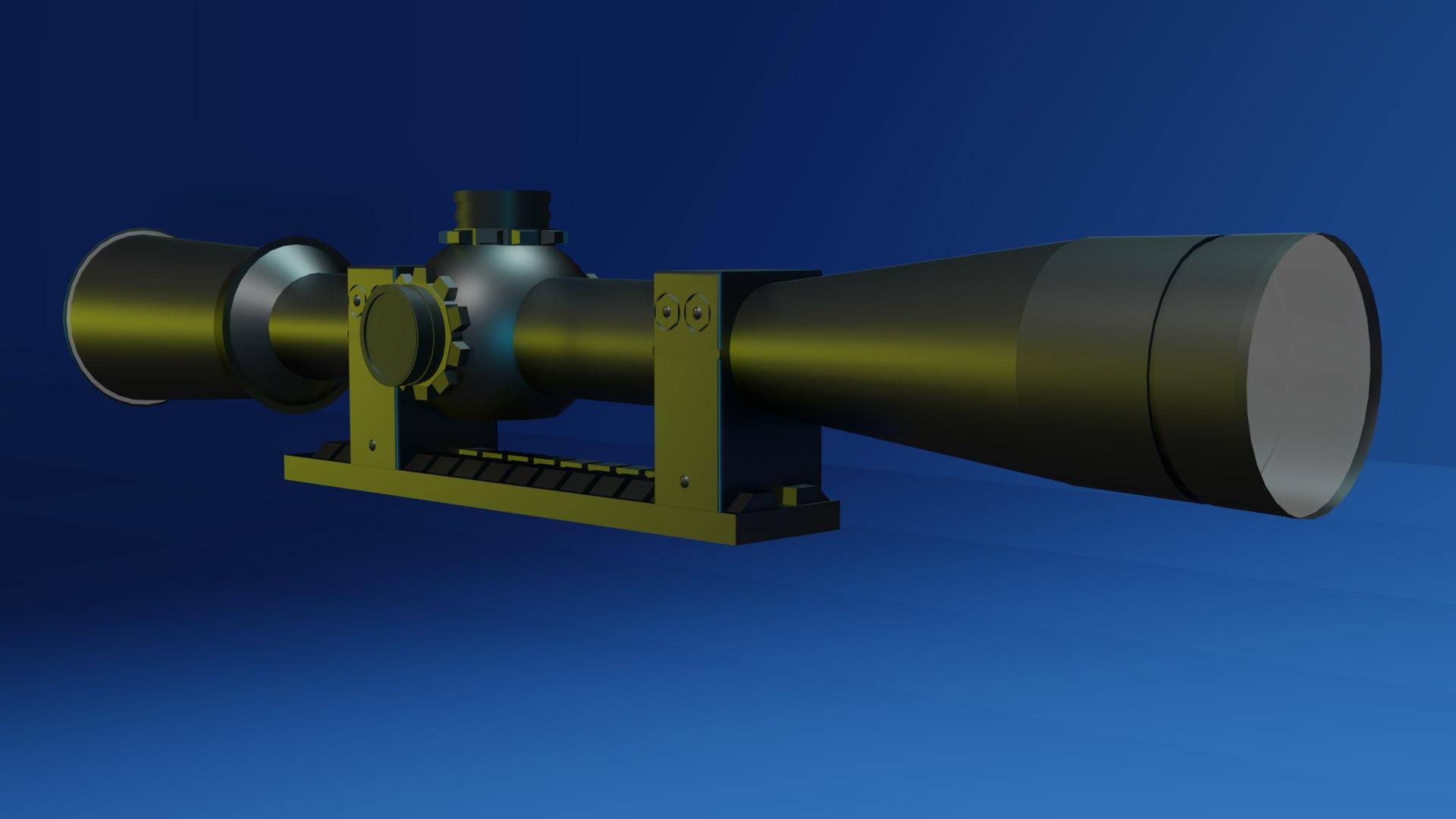 Optical Sniper Scope Standard 3D model - TurboSquid 1803482