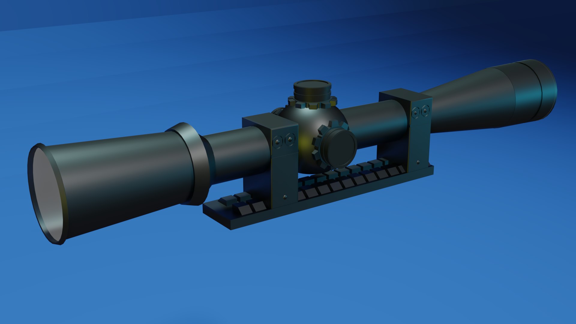 Optical Sniper Scope Standard 3D model - TurboSquid 1803482