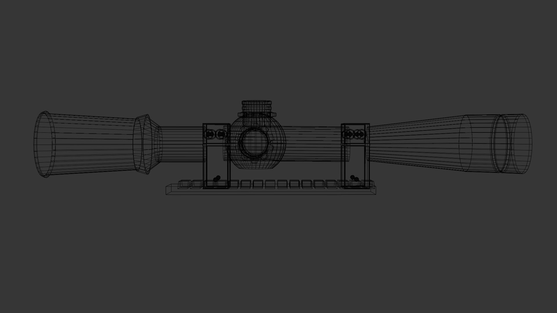 Optical Sniper Scope Standard 3D model - TurboSquid 1803482
