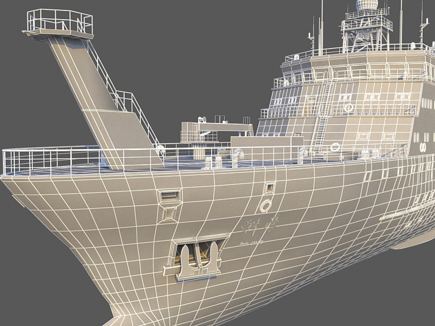 3D model scientific research ship 1 - TurboSquid 1594335