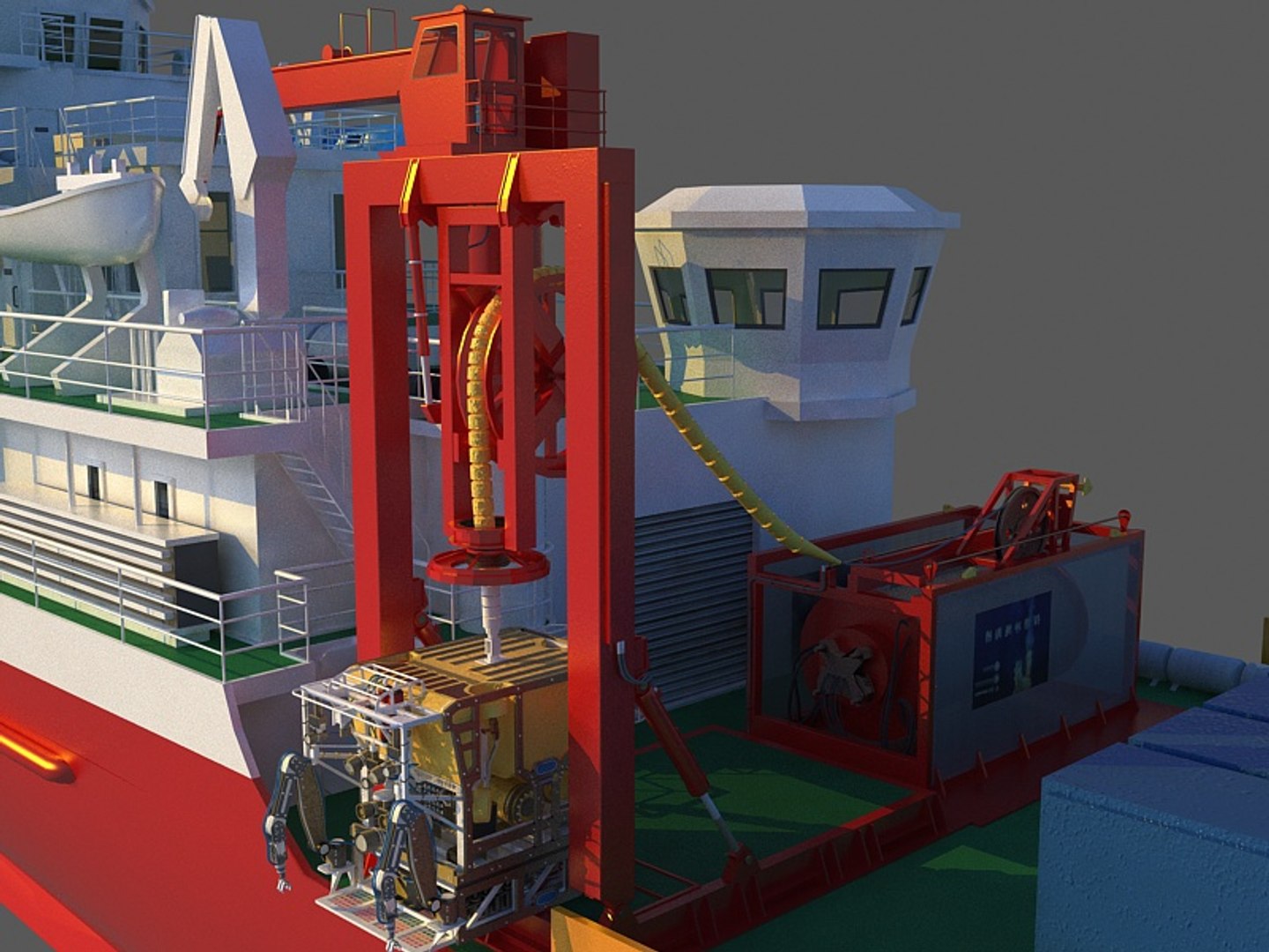 3D Model Scientific Research Ship 1 - TurboSquid 1594335