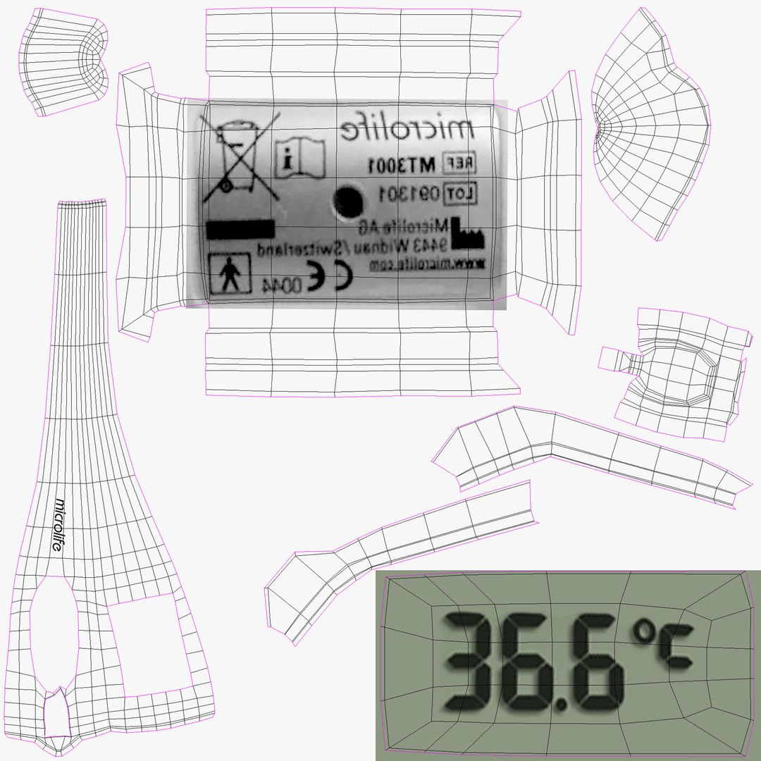 3d thermometer thermo model