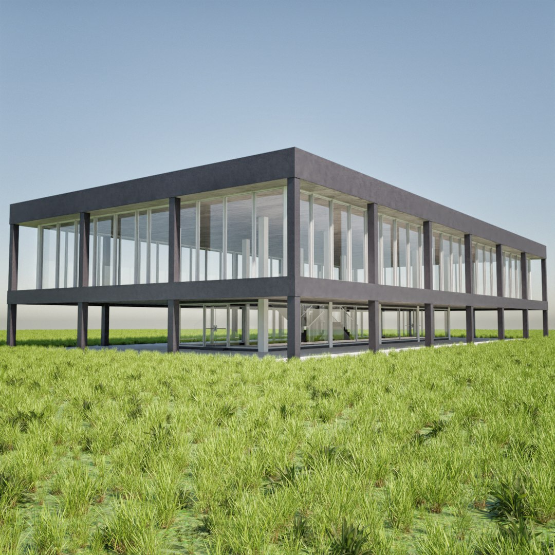 modelo 3d Modern office building 3D model - TurboSquid 2029163