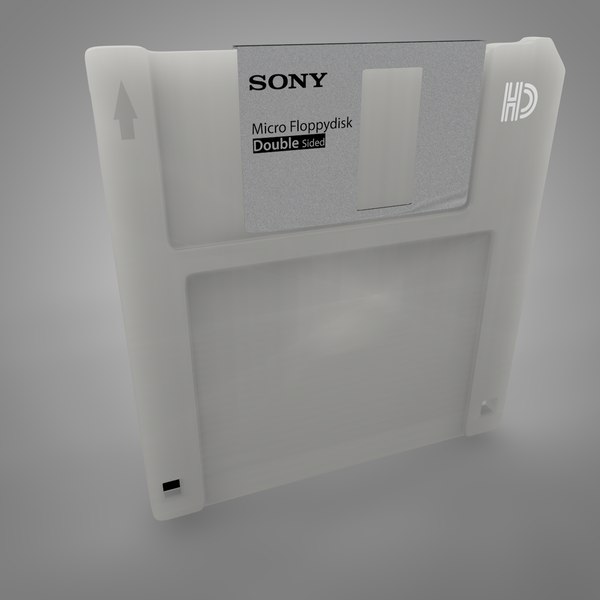 3D sony floppy disk red - TurboSquid 1415672