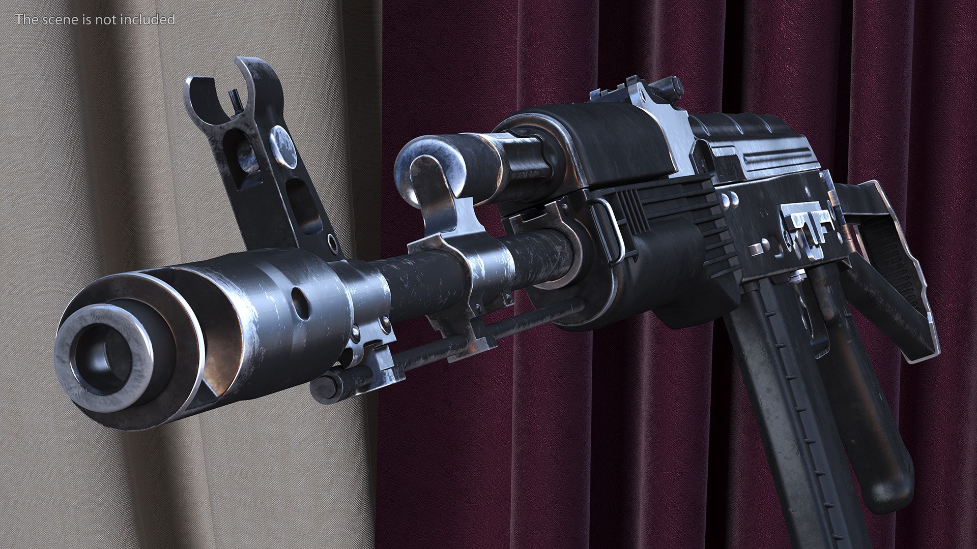 Iconic Assault Rifle AKS 74 3D Model - TurboSquid 2225119