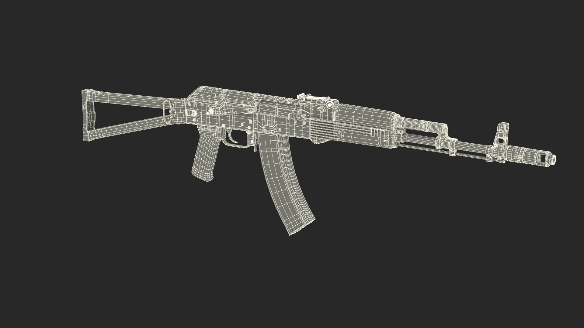 Iconic Assault Rifle AKS 74 3D Model - TurboSquid 2225119