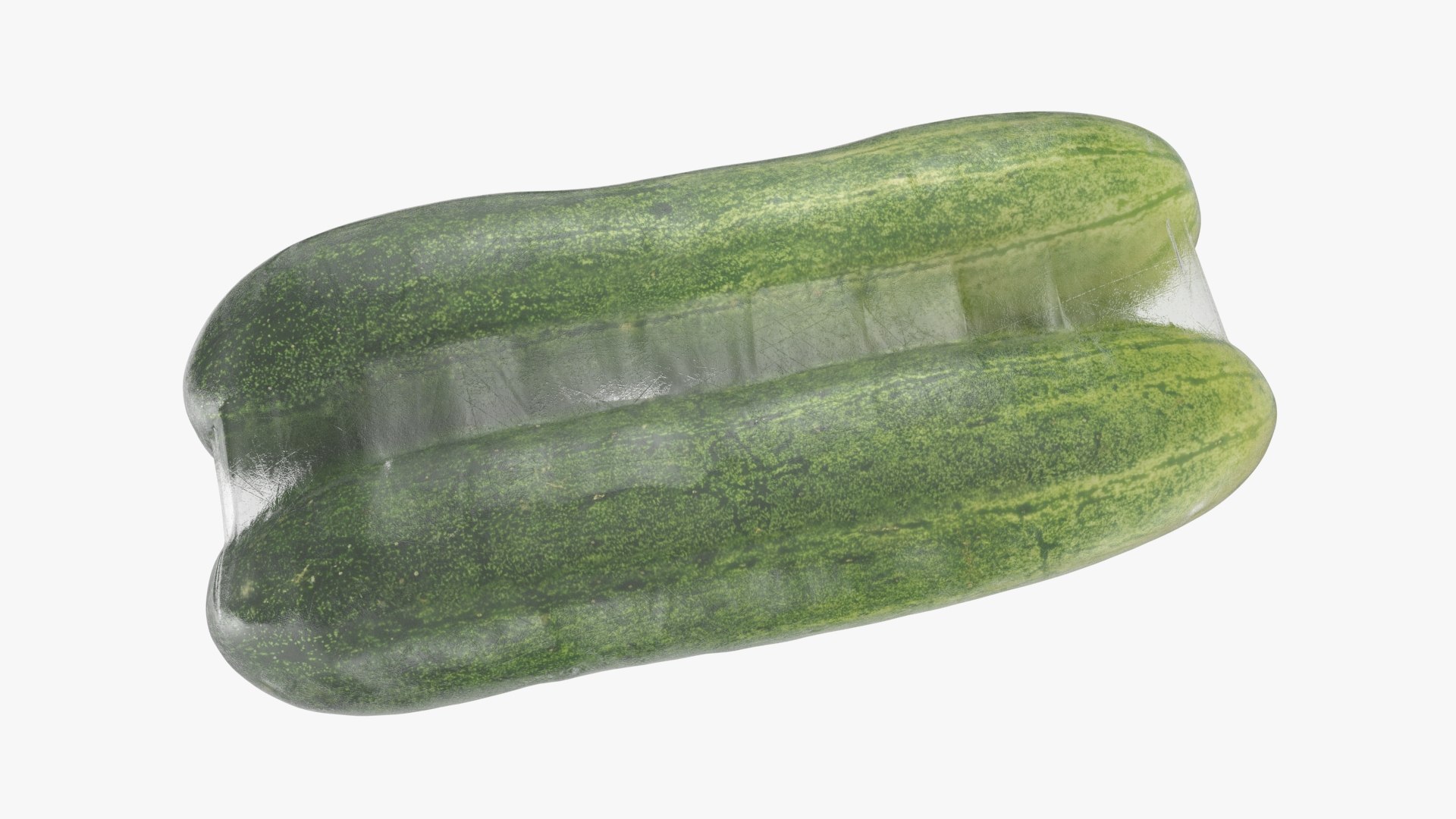 Plastic Wrap Cucumbers Model - TurboSquid 2367668