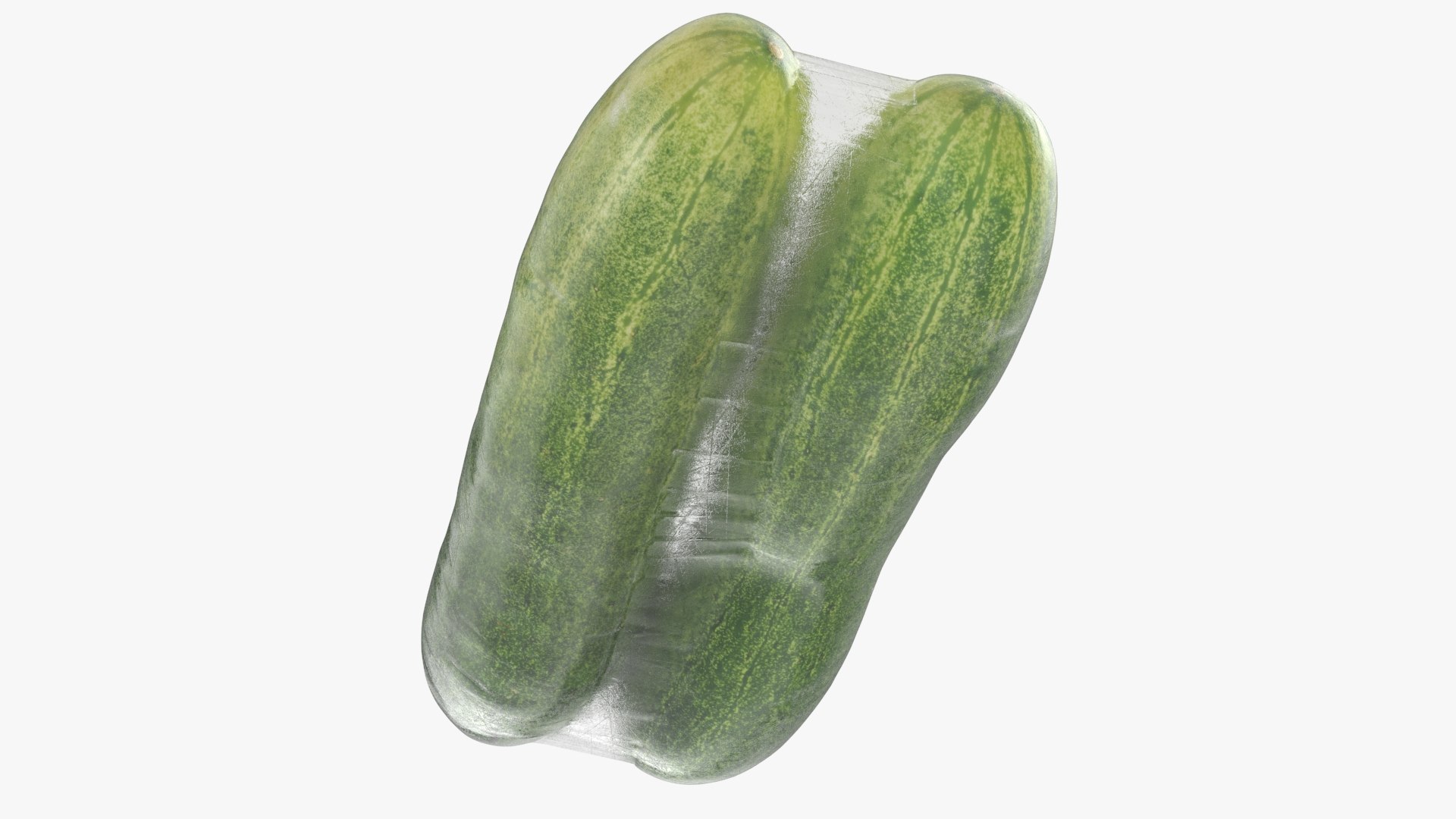 Plastic Wrap Cucumbers Model - TurboSquid 2367668