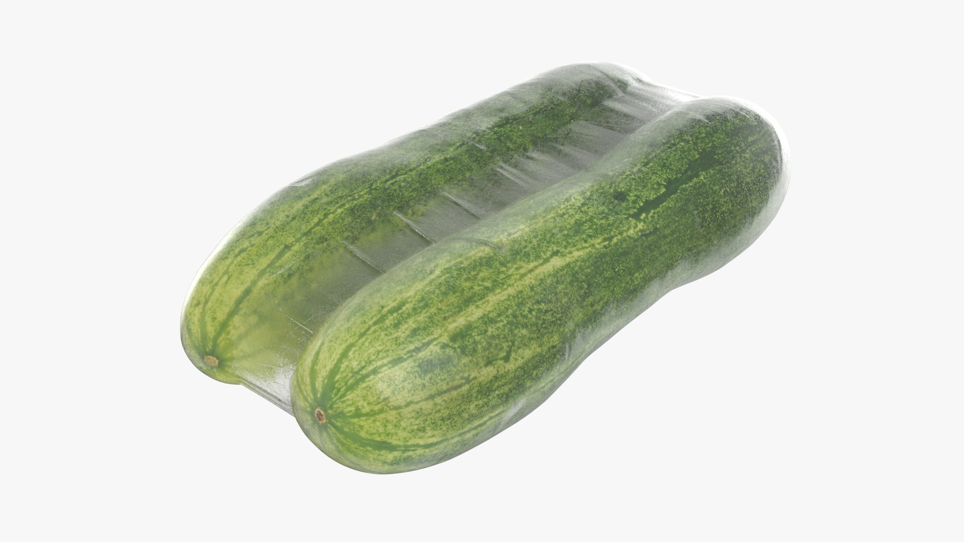 Plastic Wrap Cucumbers Model - TurboSquid 2367668