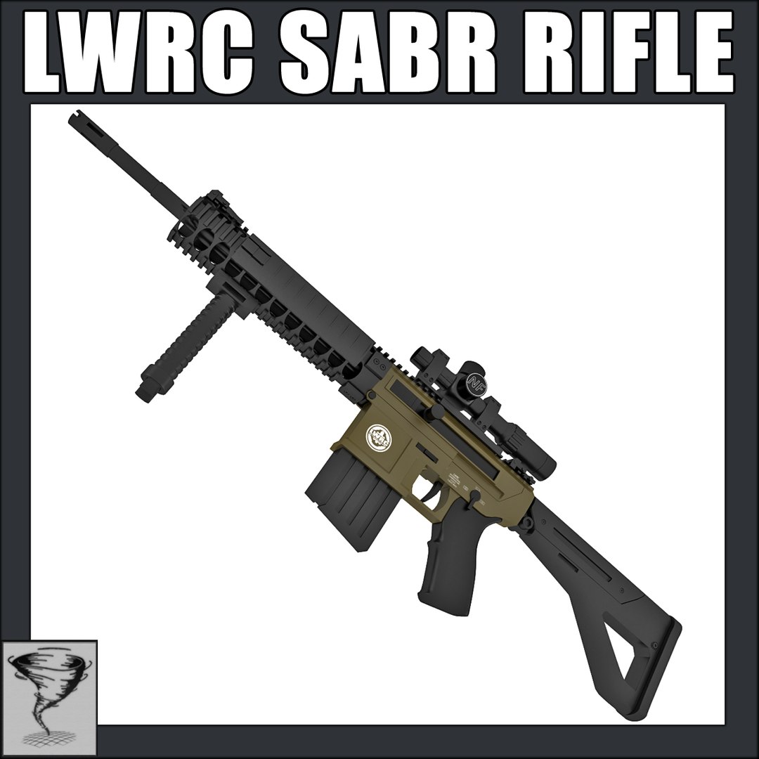 Lwrc Sabr Rifle 3d Model
