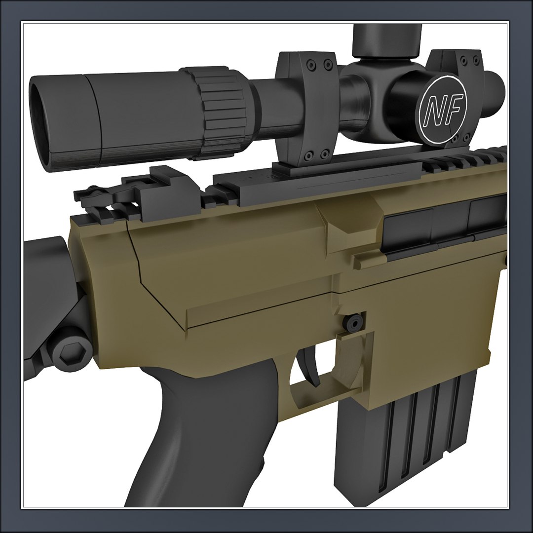 Lwrc Sabr Rifle 3d Model