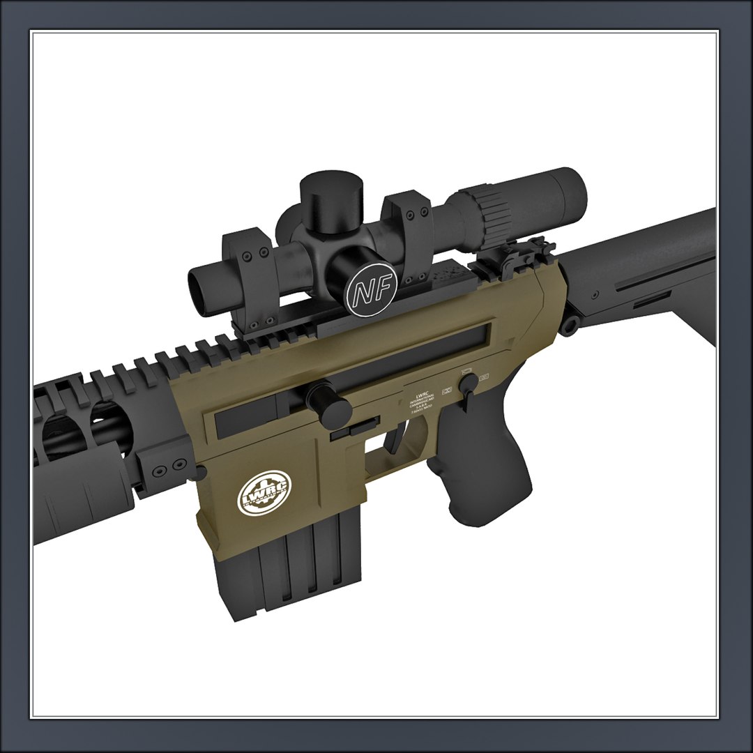 Lwrc Sabr Rifle 3d Model